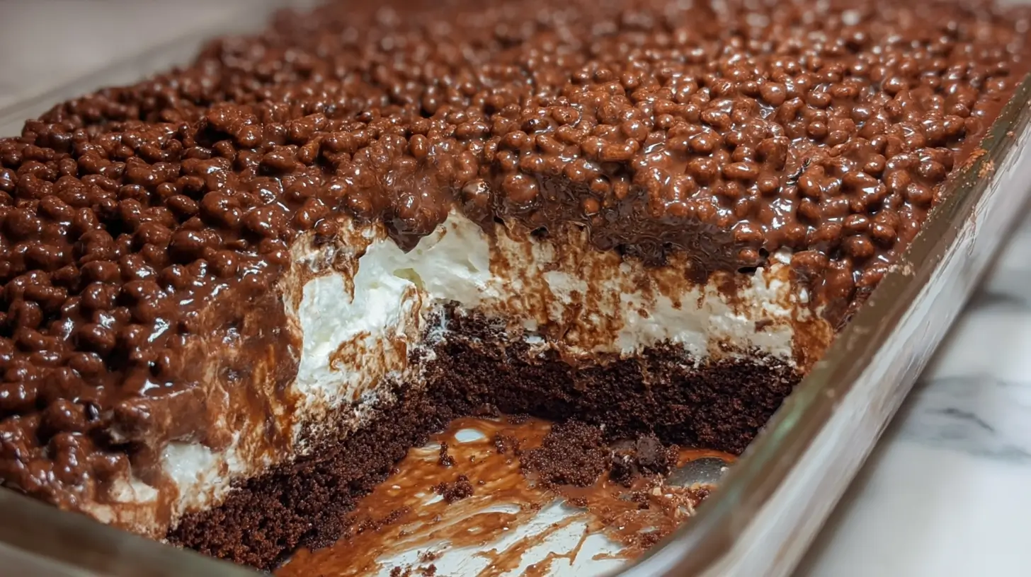 Viral Lazy Cat Choco Crunch Cake Recipe (Ahmed Al Zamel )