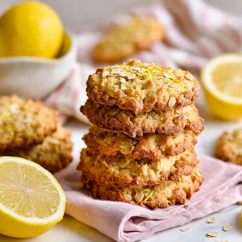 Lemon Oatmeal Cookies Soft Chewy and Zesty Recipe