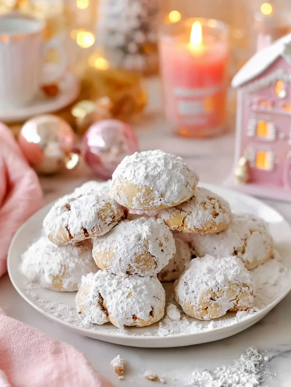 Almond Snowball Cookies (Easy 4 Ingredient Holiday Recipe)