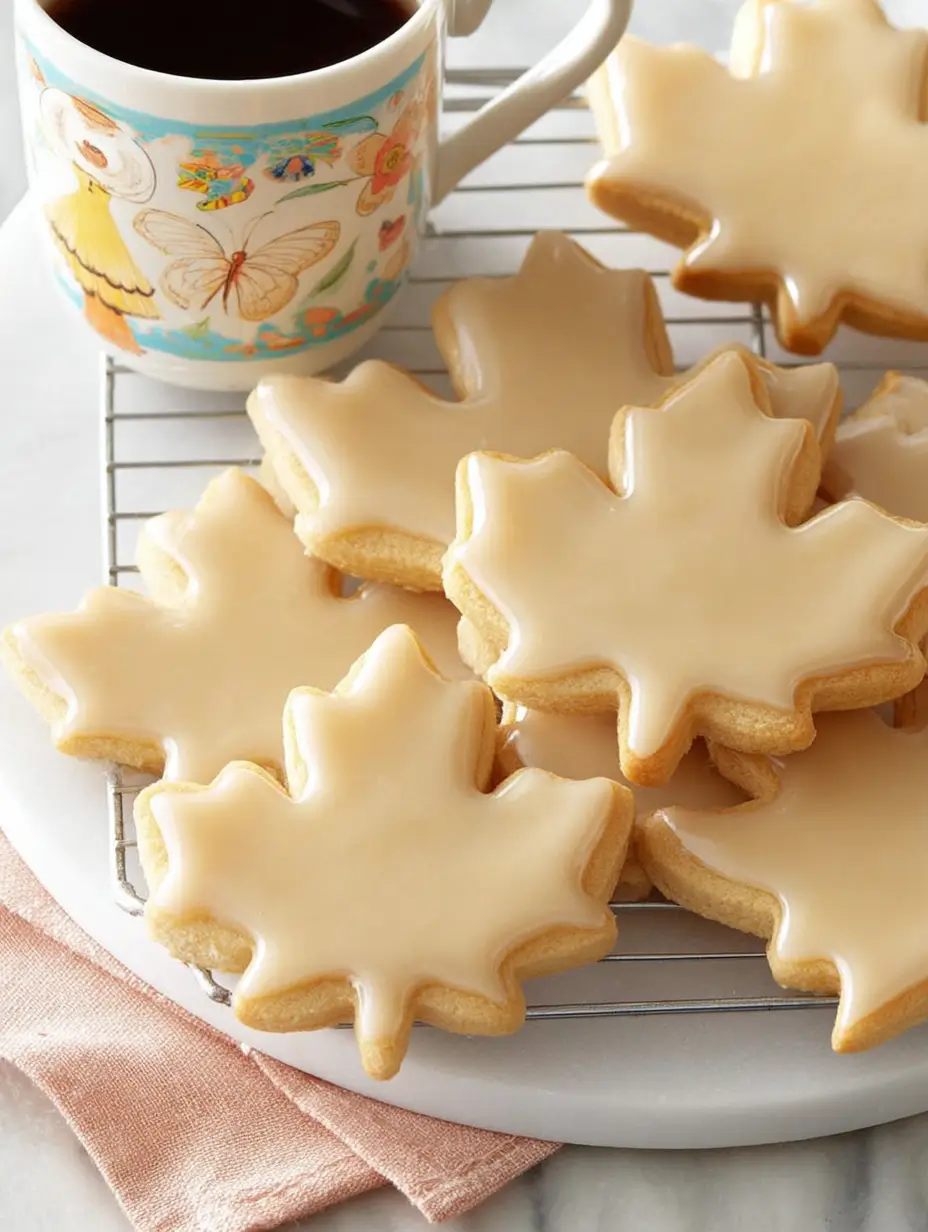 Best Glazed Maple Shortbread Cookies (with Real Maple Glaze)