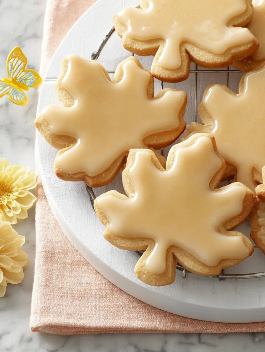 Best Glazed Maple Shortbread Cookies (with Real Maple Glaze)