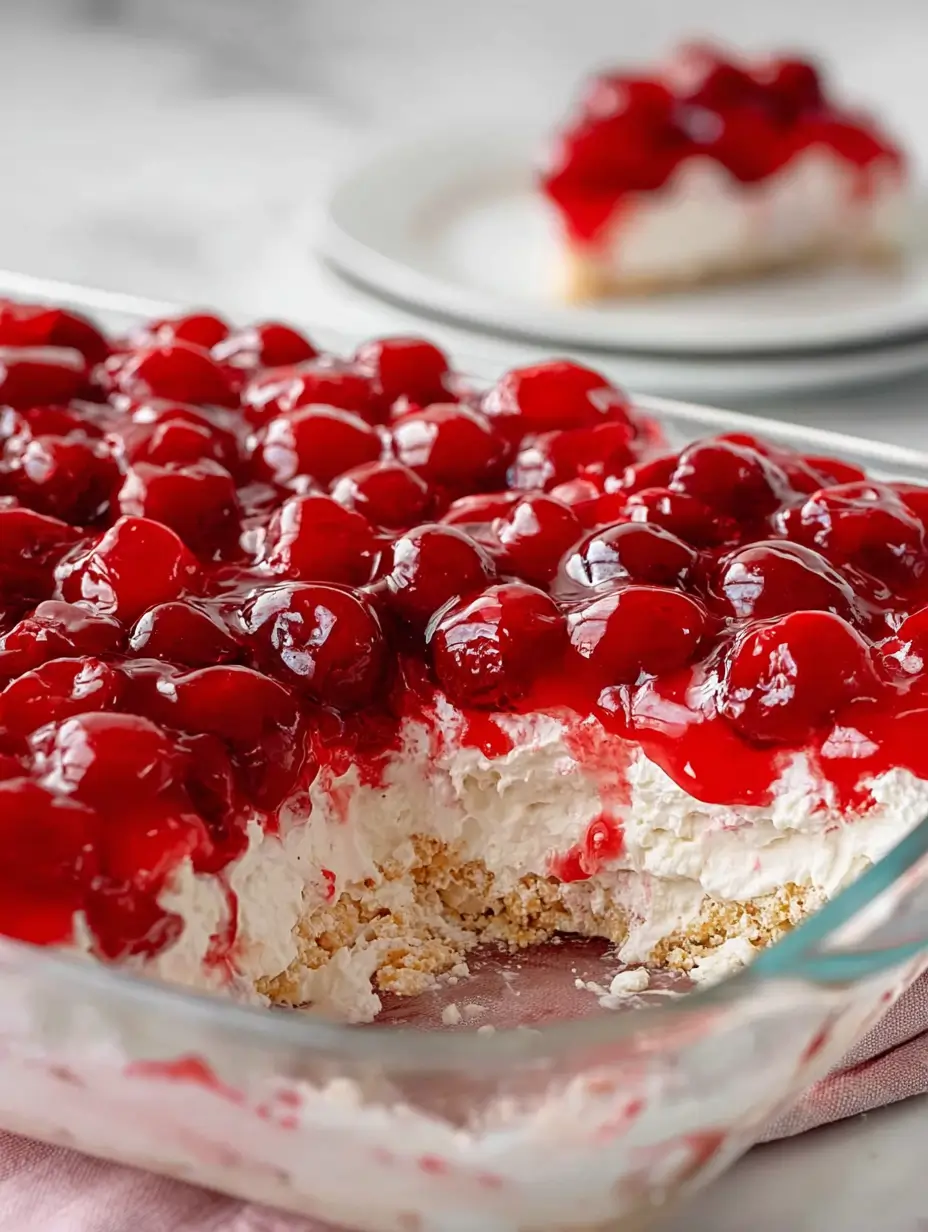 Easy Cherries in the Snow (No-Bake Dessert)