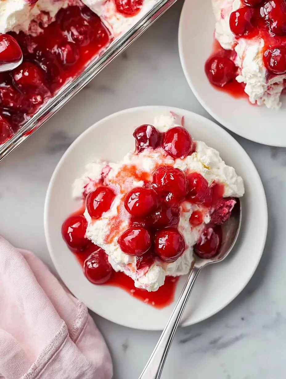 Easy Cherries in the Snow (No-Bake Dessert)