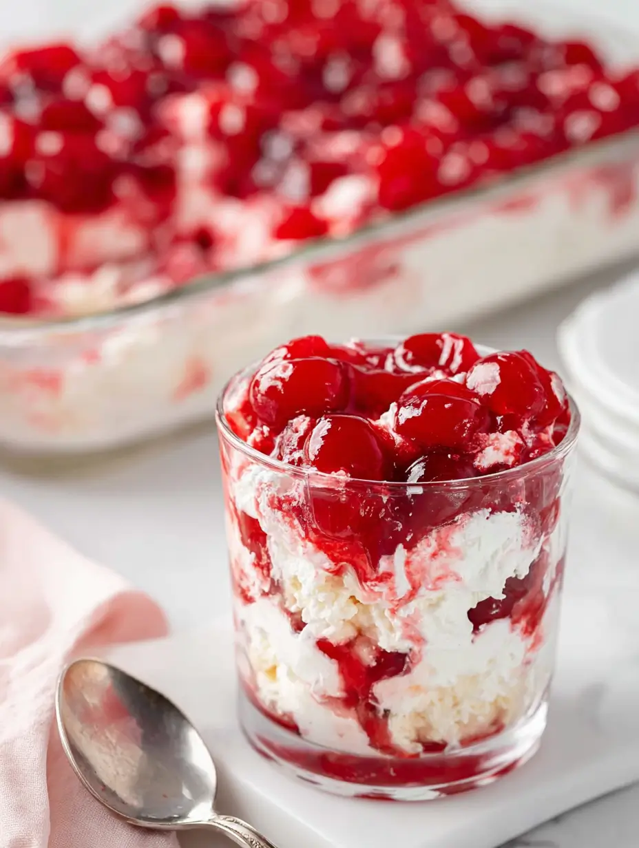 Easy Cherries in the Snow (No-Bake Dessert)