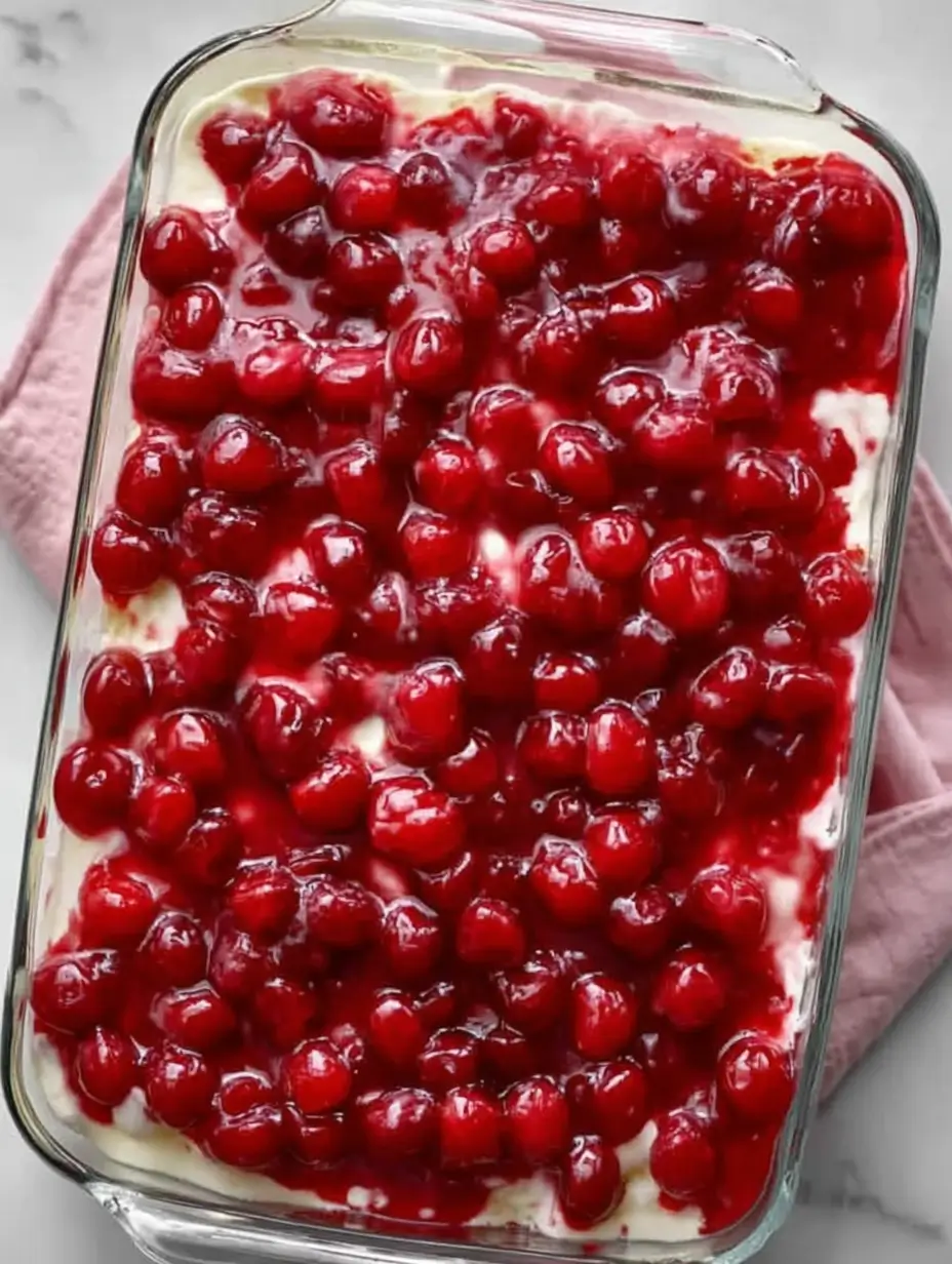 Easy Cherries in the Snow (No-Bake Dessert)