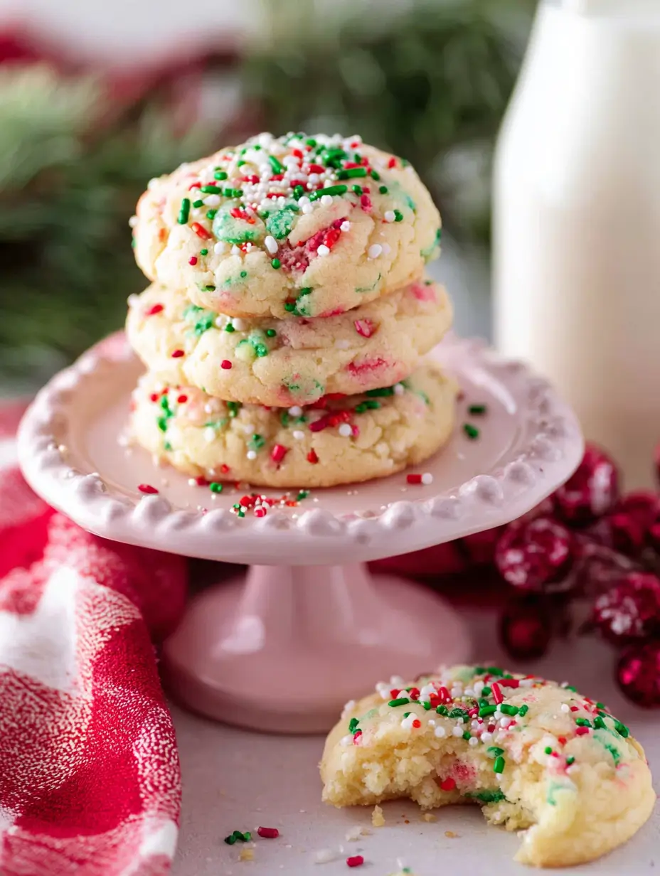 Best Christmas Cake Mix Cookies | Easy Soft Holiday Treat