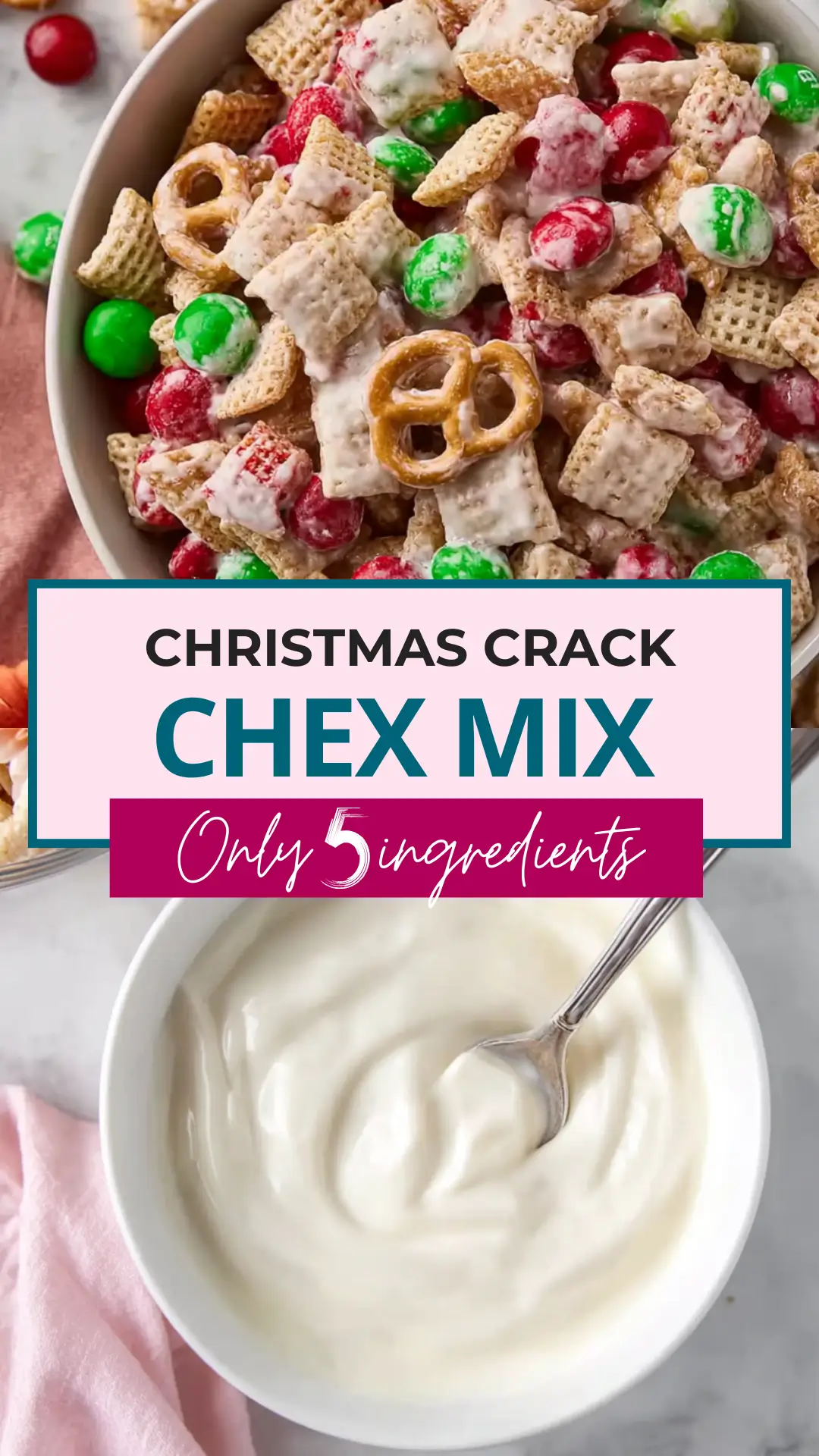 Christmas Crack Chex Mix (Easy Holiday Snack)