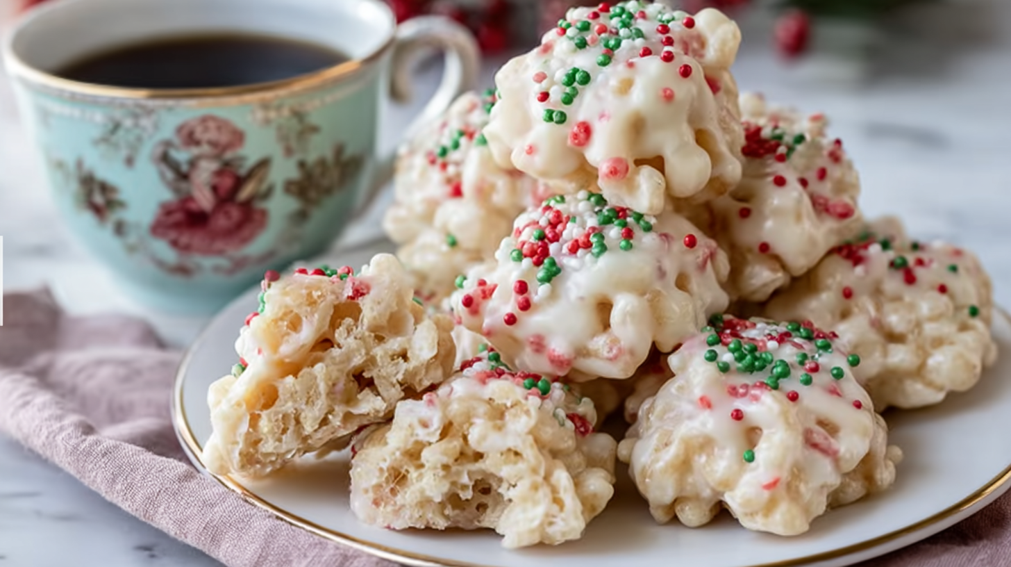White Chocolate Ting a Lings (Easy No-Bake Christmas Treats)
