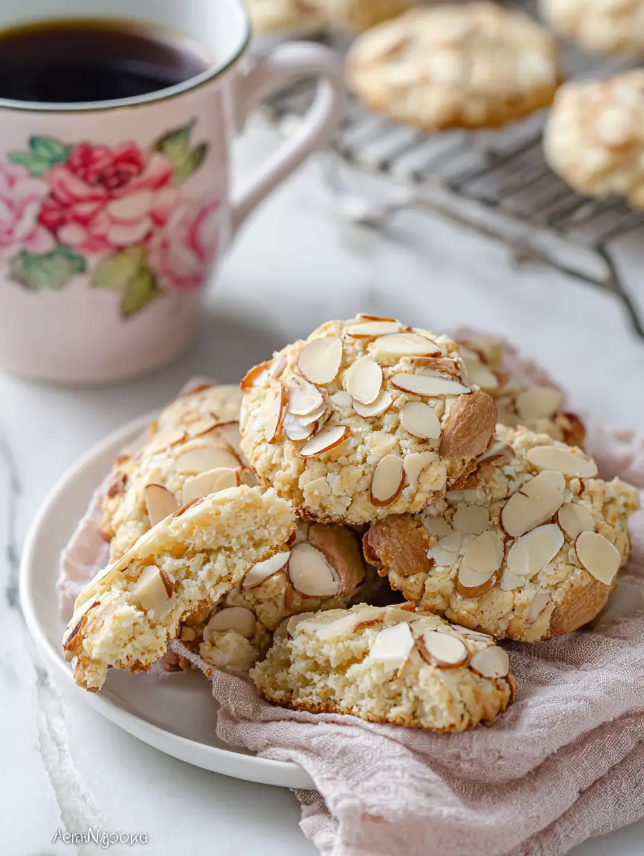 Greek Almond Cookies with Almond Flour