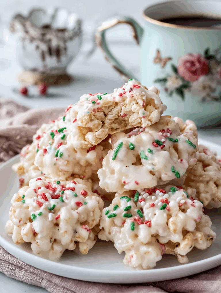 White Chocolate Ting a Lings (Easy No-Bake Christmas Treats)